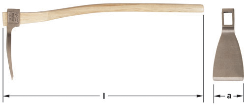 Railroad Adze, Non-Sparking, Non-Magnetic, AMPCO, Made in USA