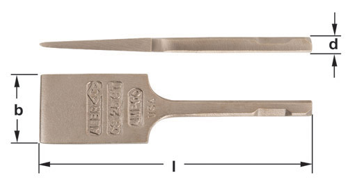Pneumatic Scaling Chisel; AMPCO CS-25-ST; Aluminum Bronze; NonSparking ...