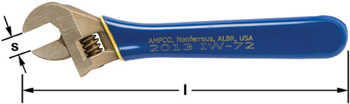 Insulated Wrench, Non-Sparking, Non-Magnetic, AMPCO, Made in USA