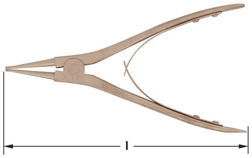 Snap Ring Pliers, Non-Sparking, Non-Magnetic, AMPCO, Lifetime Warranty