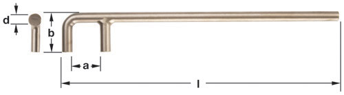 Valve Wheel Hook, Non-Sparking, Non-Magnetic, AMPCO, Made in USA