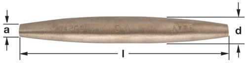 Drift Pin, Barrel Type, Double-End Aligning, Non-Sparking, Non-Magnetic ...