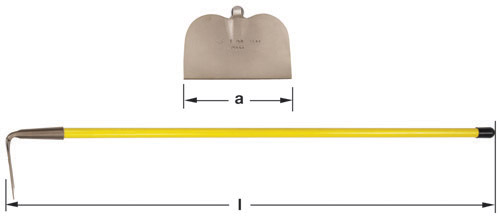 Garden Hoe, Straight Blade, Non-Sparking, Non-Magnetic, AMPCO, Made in USA