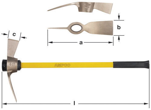 Mattock, Non-Sparking, Non-Magnetic, AMPCO, Made in USA