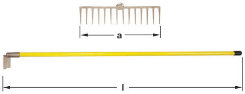 Rake, Non-Sparking, Non-Magnetic, AMPCO, Made in USA