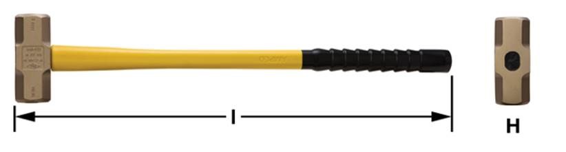 Sledge Hammer, AMPCO H-722FG, NonSparking, NonMagnetic, USA Made