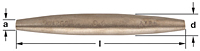 Drift Pin, Barrel Type, Double-End Aligning, Non-Sparking, Non-Magnetic ...
